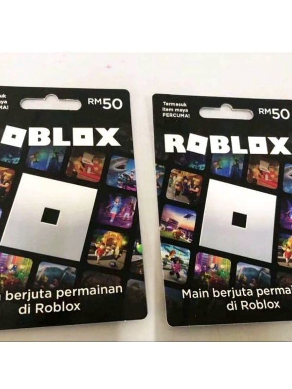 ROBLOX RM50/RM125 gift card robux game reload card Google play ...