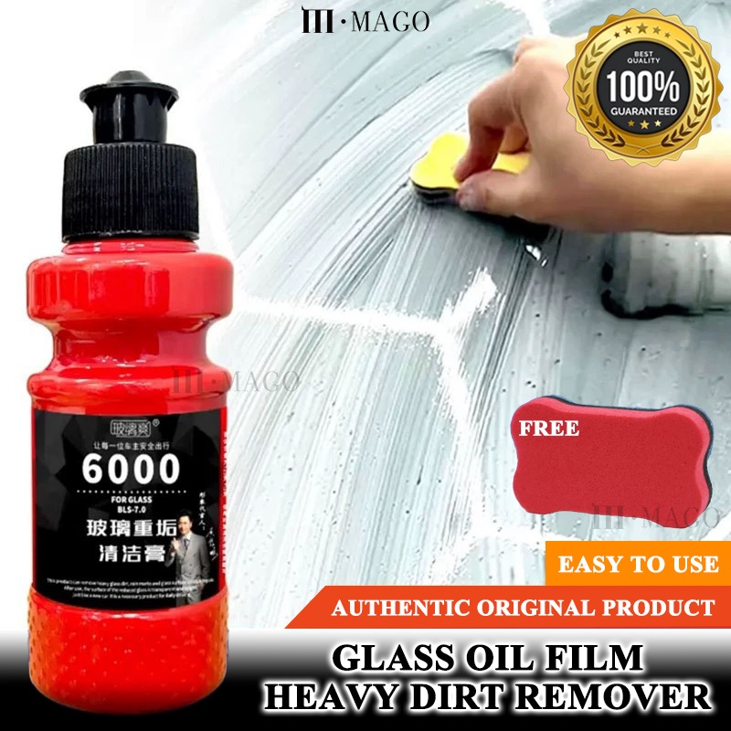 【小刚学长同款】Car Glass Oil Film Remover Heavy Dirt Watermark Polish Cream ...