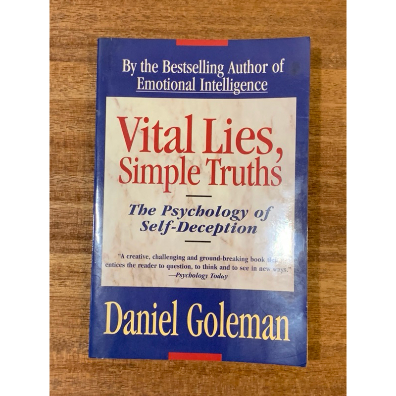 Vital Lies, Simple Truths ; The Psychology of Self-Deception book by ...