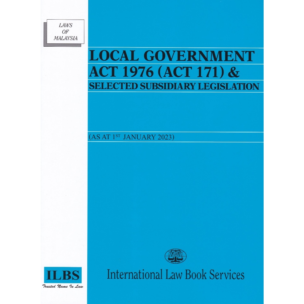 Local Government Act 1976 (Act 171) & Selected Subsidiary Legislation ...