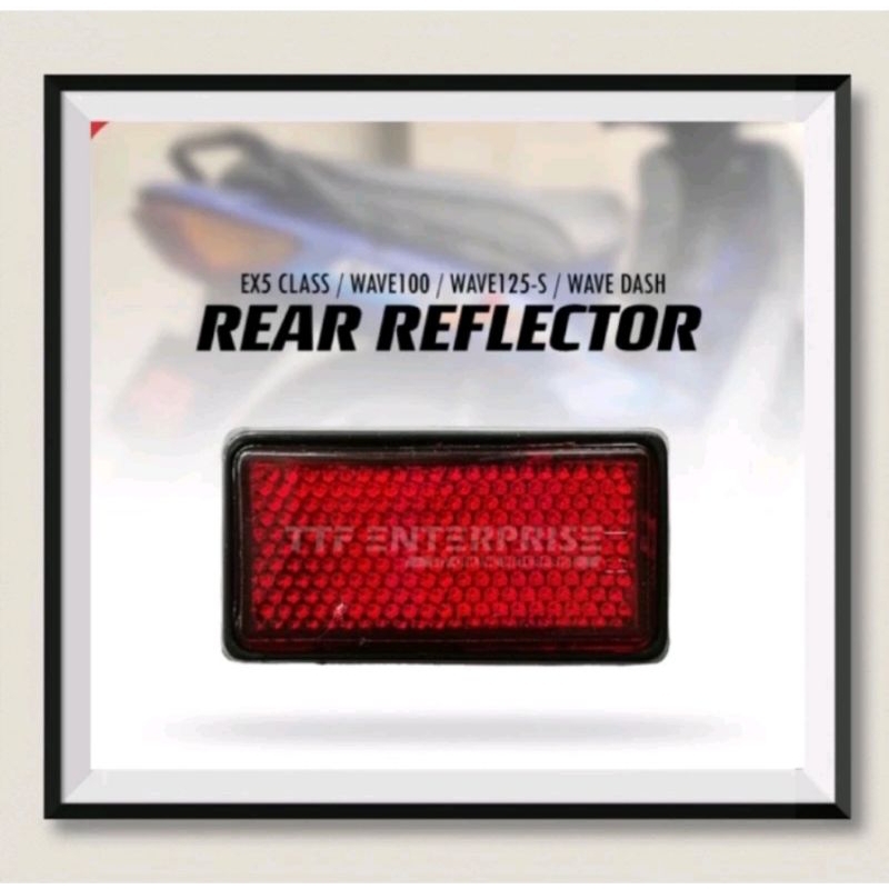 EX5 CLASS / WAVE100 / WAVE125 S / WAVE DASH REAR FENDER REFLECTOR (RED ...