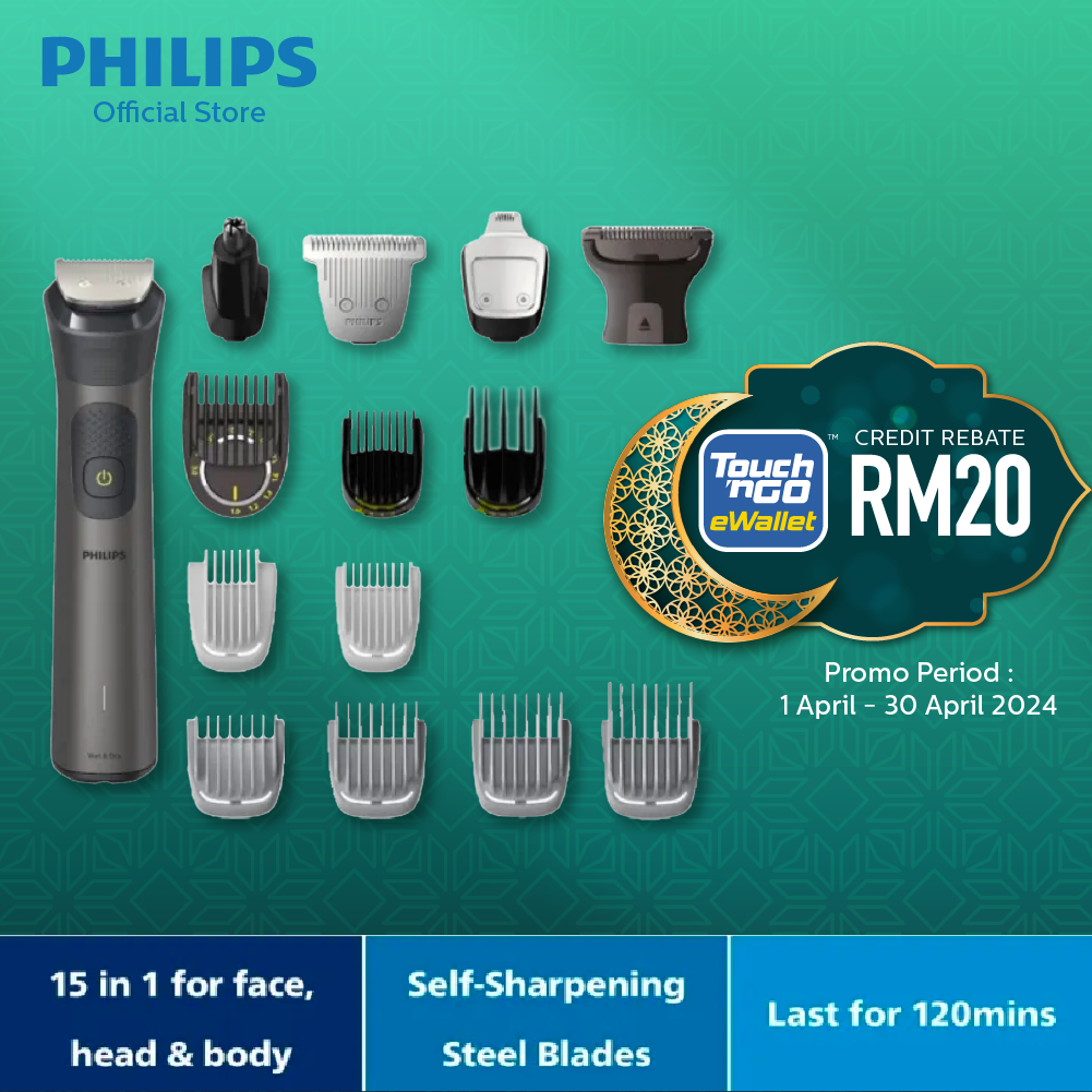Philips MultiGroom Series 7000 Set With Storage Pouch And 15 ...
