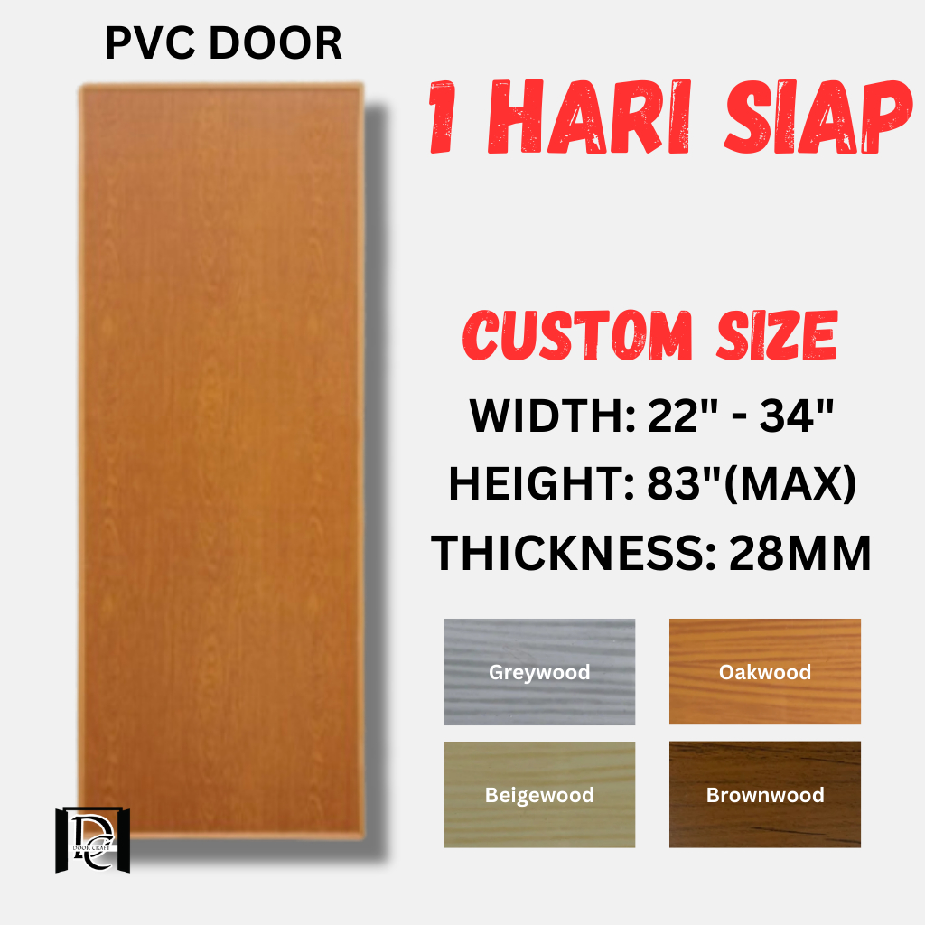 Pintu PVC / Pintu Plastik/ Pintu/ Bilik Tandas / Pintu Tandas/ Plastic ...