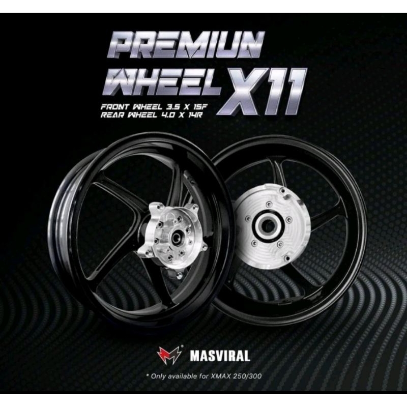 SPORT RIM MASVIRAL PREMIUN WHEEL X11 YAMAHA XMAX250 XMAX300 (FRONT 350 ...