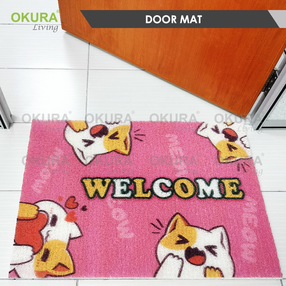 OKURA Floor Mat Door Mat Alas Kaki Lap Lapik Karpet Pintu Door Masuk ...
