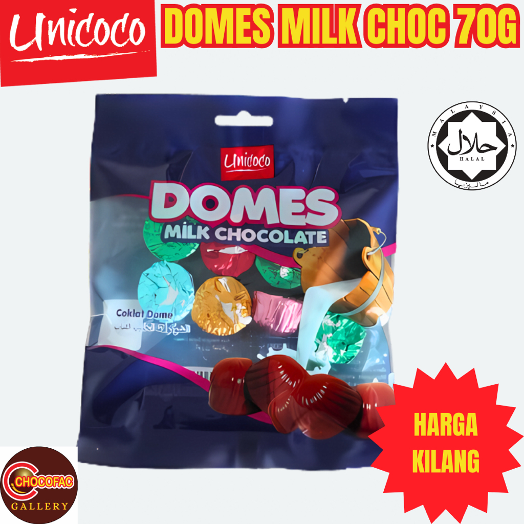 Unicoco Rainbow Domes Milk Chocolate 70g | Shopee Malaysia