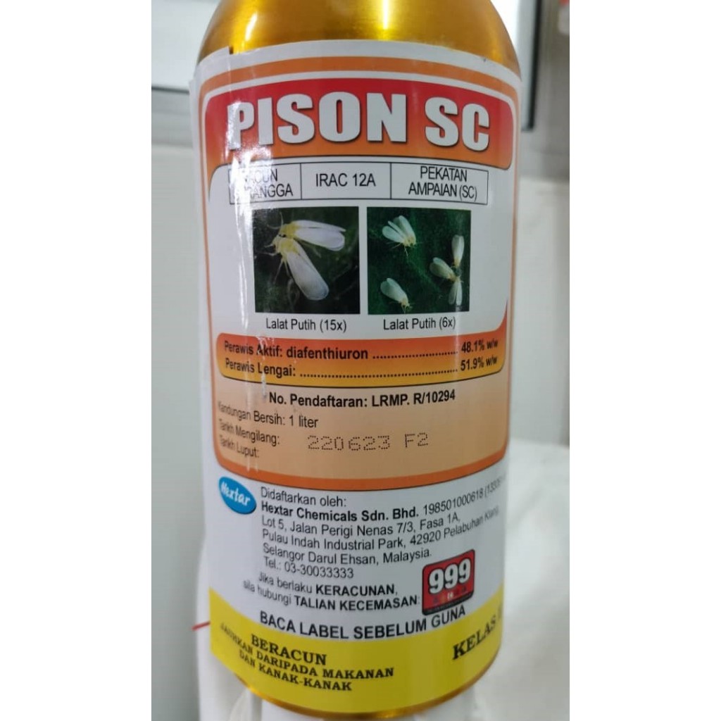 Hextar Pison SC Insecticide/ Racun Serangga/ 虫药/ lalat putih ...