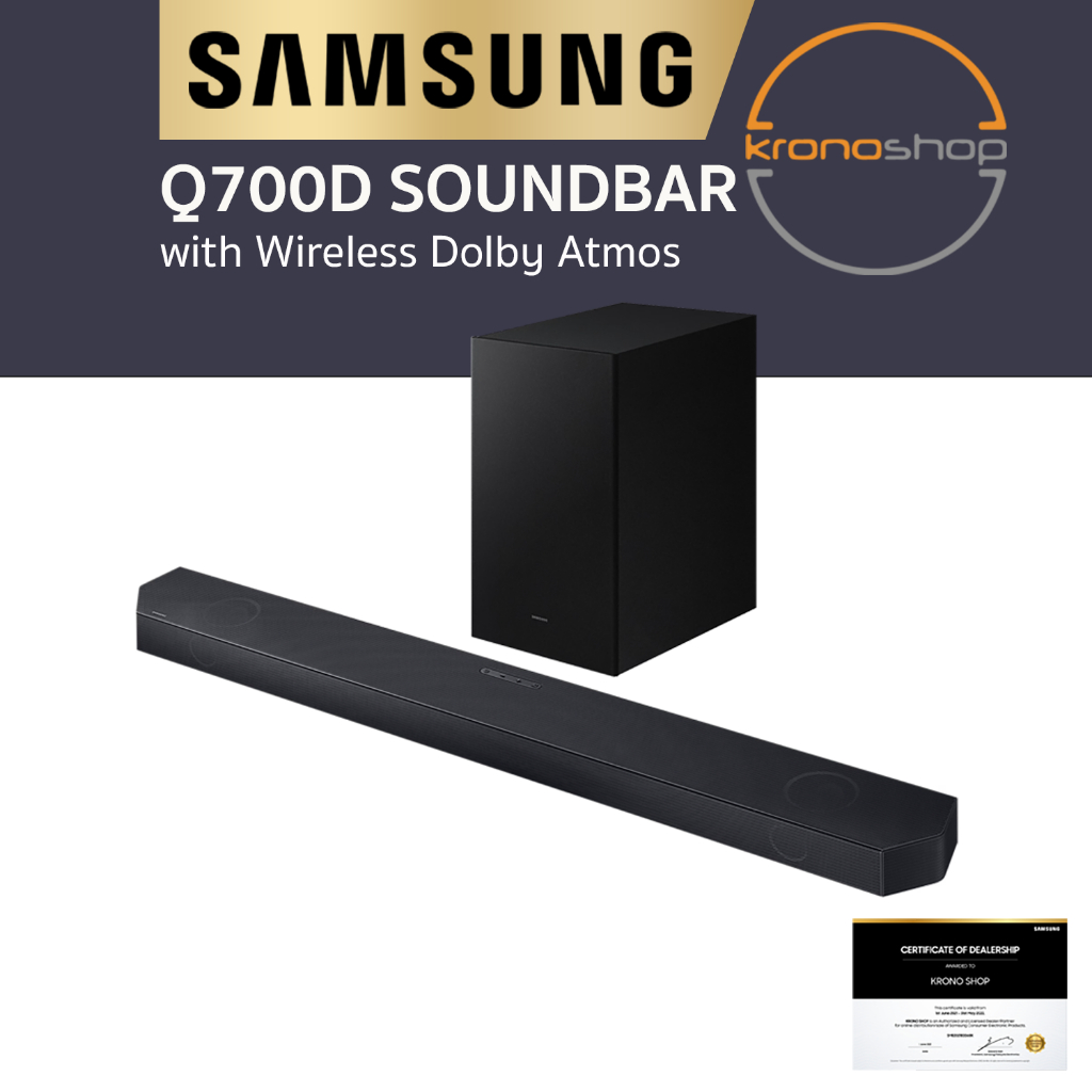 Samsung Q700D 3.1.2ch Soundbar with Wireless Dolby Atmos HW-Q700D ...