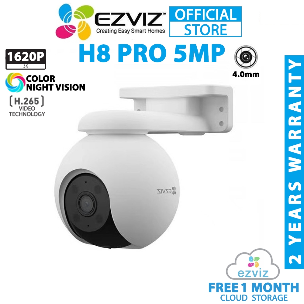 Ezviz H8 Pro 5MP 3K Wifi Camera Super Sharp Color Night Vision Two Way Talk Auto Tracking ...