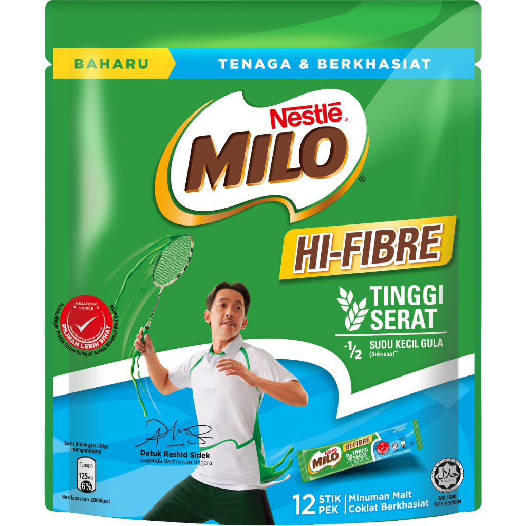 MILO Hi-Fibre 3 in 1 Stick Pack (33g x 8's) | Shopee Malaysia