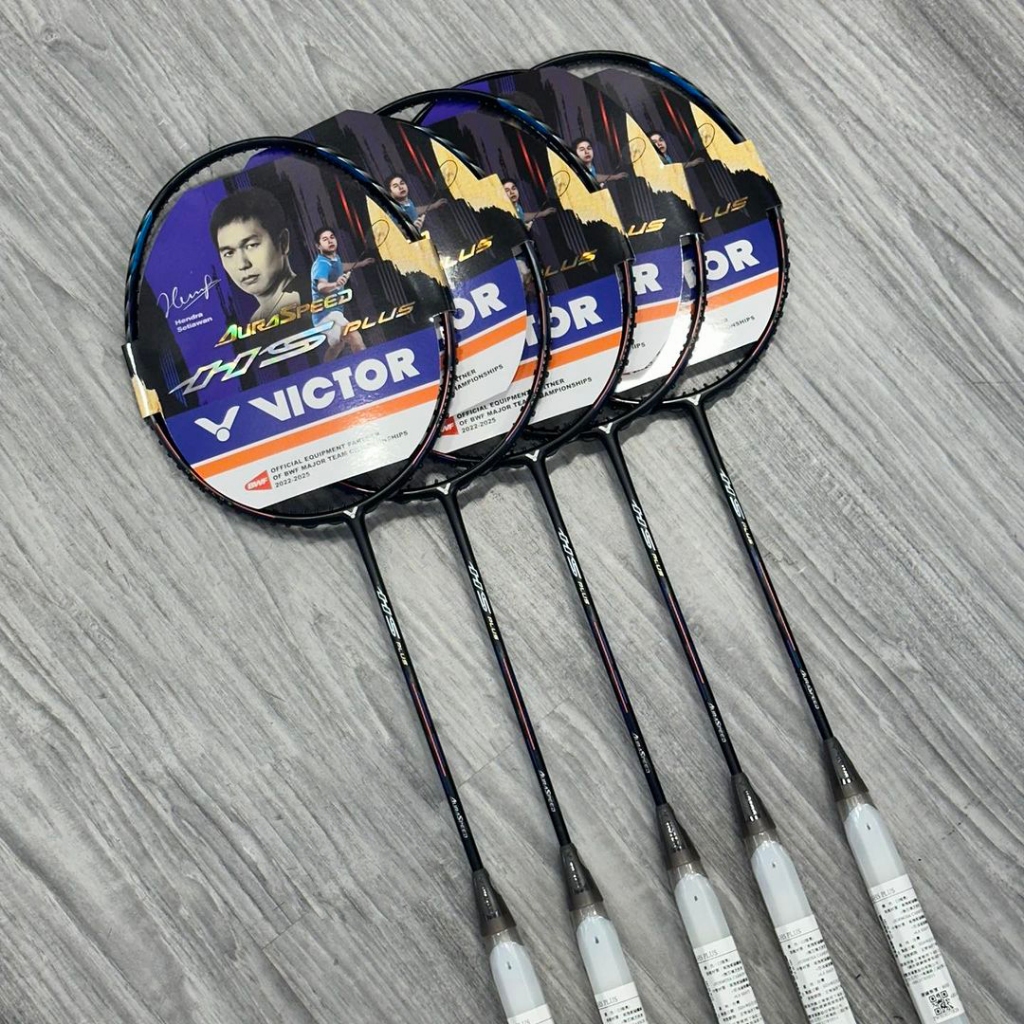 VICTOR AURASPEED HS PLUS (3U / 4U) Badminton Racket Original 100% ...