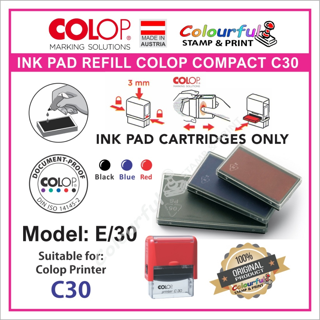 COLOP Printer Compact Self-Inking Custom Made Rubber Stamp(Hospital ...