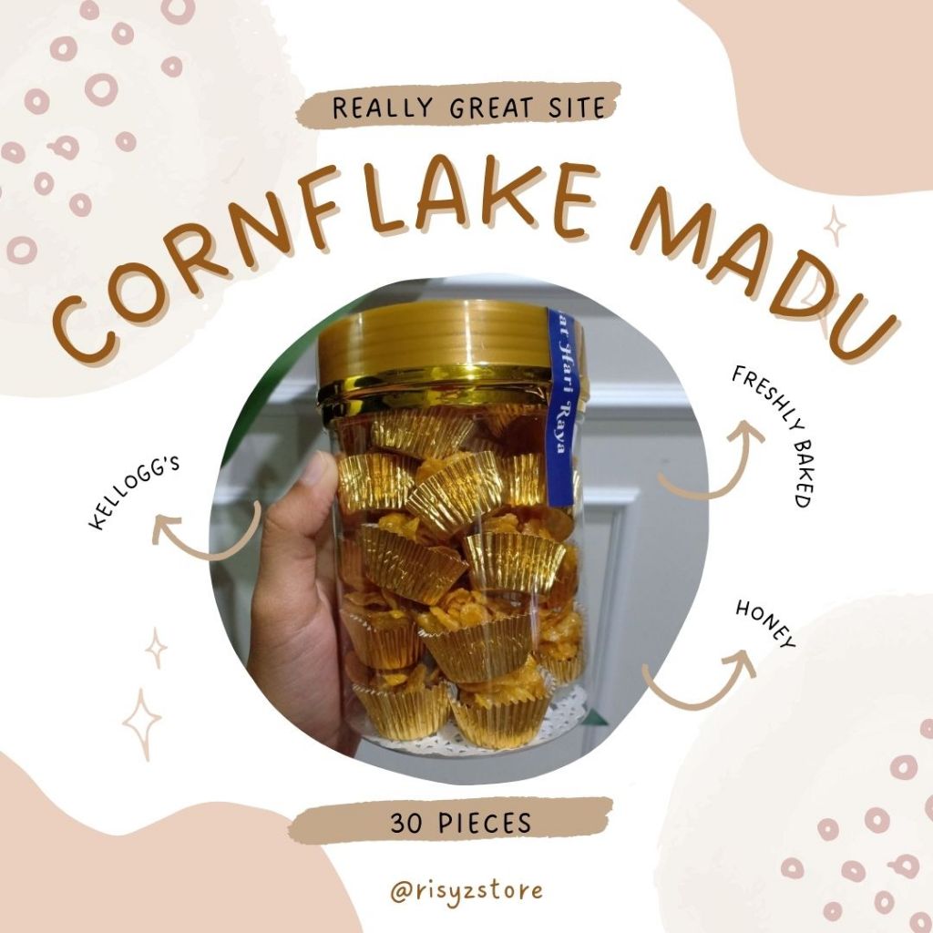 Honey/Madu cornflakes 100% homemade | Shopee Malaysia