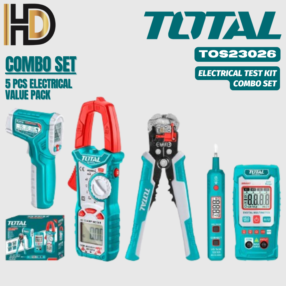 TOTAL 5 Pcs Electrical Test Kit Combo / TOTAL Limited Electrical Test ...