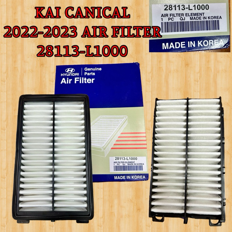 KAI CANICAL 2022-2023 AIR FILTER 28113-L1000 OEM READY STOCK | Shopee ...