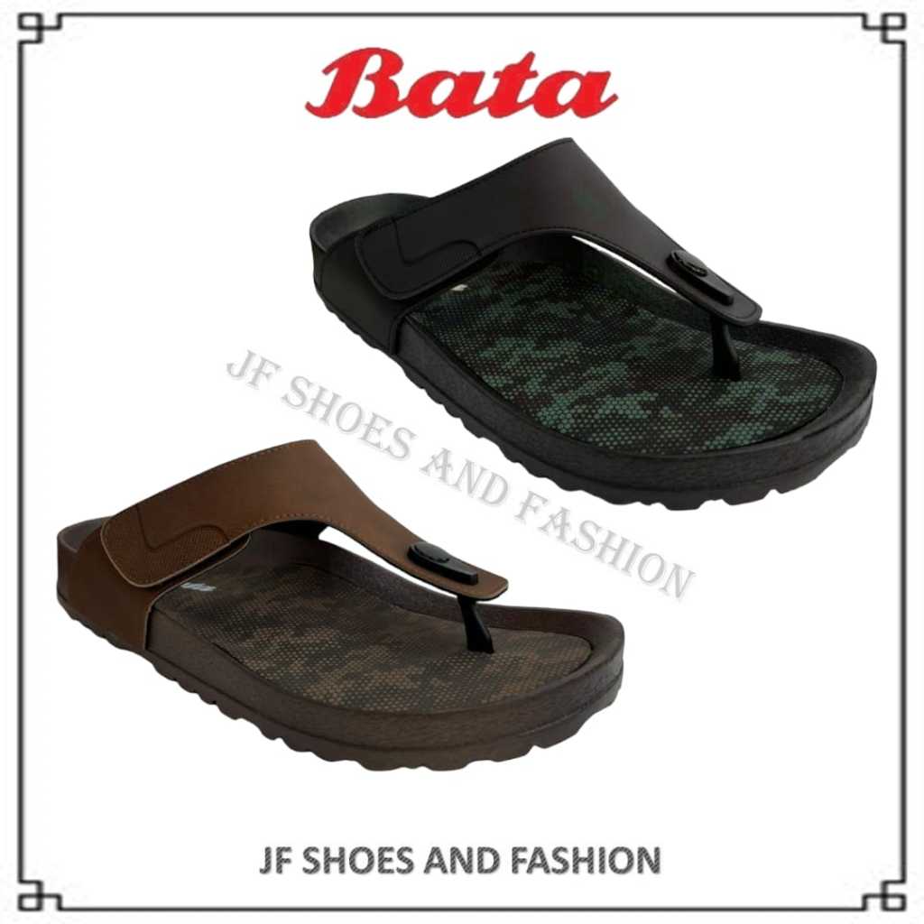 *Kasut Raya* BATA Men Comfort Sandal Brown Black 8616015/8613015 Kasut ...