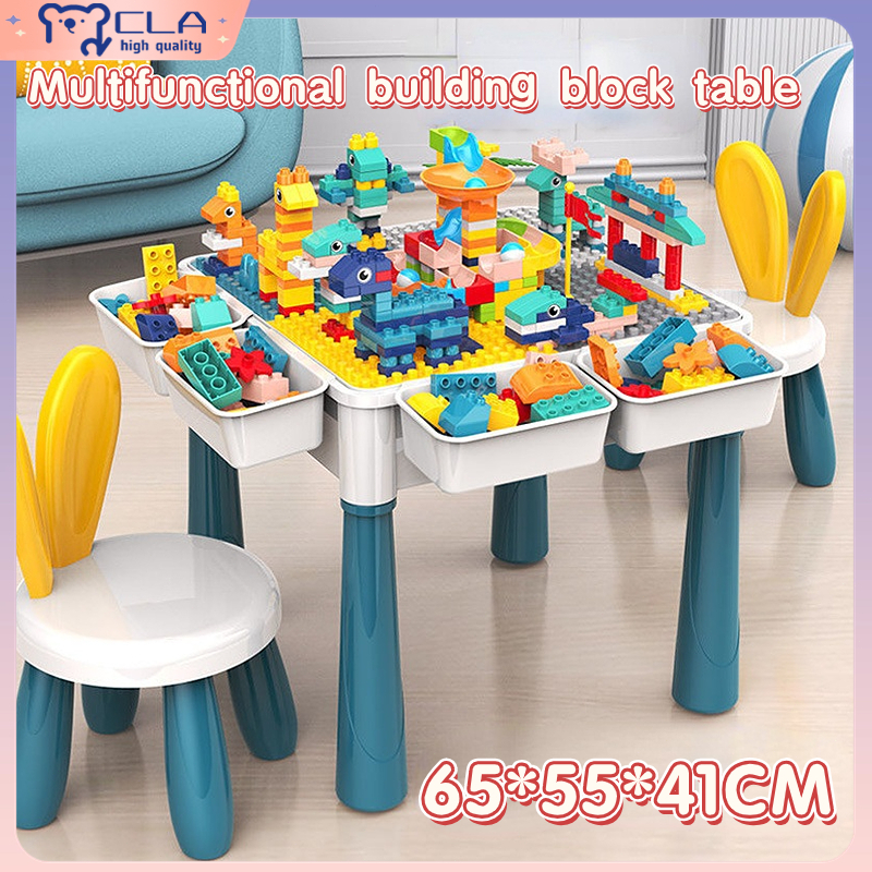 🔥Ready Stock🔥Kids Multifunction Building Block Table Building Blocks ...