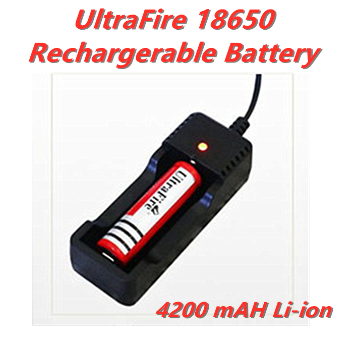 Ultrafire Rechargeable 3.7V 18650 4200 MAh Rechargeable Battery Li-ion ...