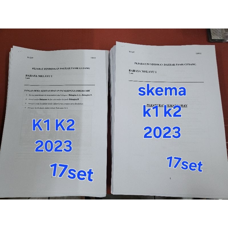 SPM Trial Paper Bahasa Melayu 2023 paper+skema jawapan 17set | Shopee ...