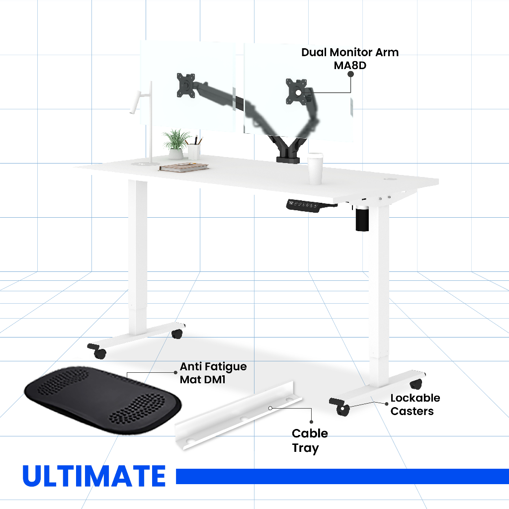 FLEXISPOT Adjustable Table EF1 Value Standing Desk Home Office Smart ...