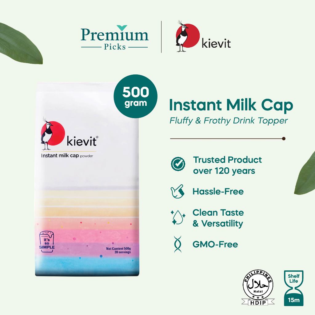 Premium Picks - Kievit Instant Milk Cap(500g) Halal Milk Foam Susu Krim ...