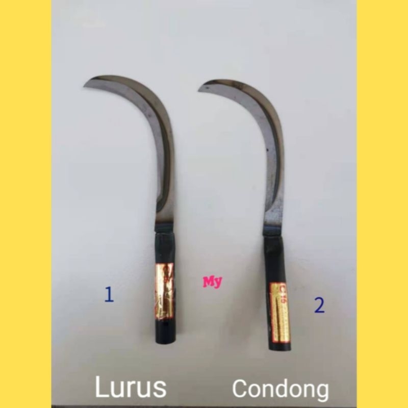 Sabit Pisang/Pisau pisang,Kait Kelapa /Sabit Rumput (Hulu Besi) A18 ...