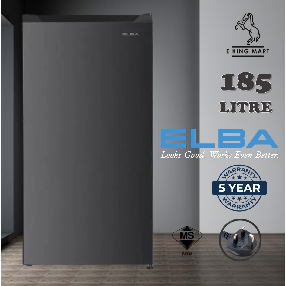 ELBA 1 Door Refrigerator Fridge 185L Single Door ER-Q1856(GR) Peti ...