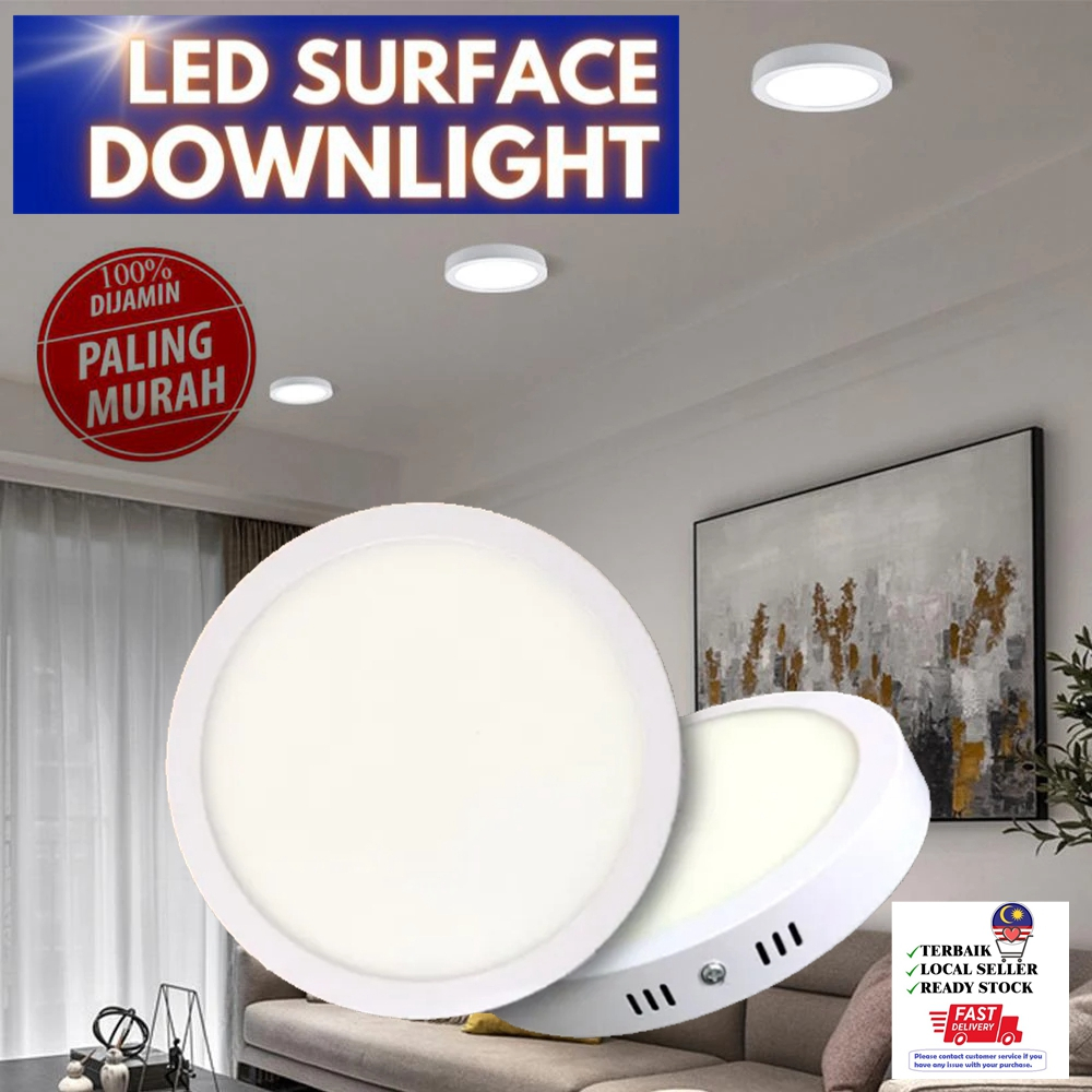 🔥 HOT🔥LED Surface Downlight LED Surface Light 20W Lampu siling Light ...