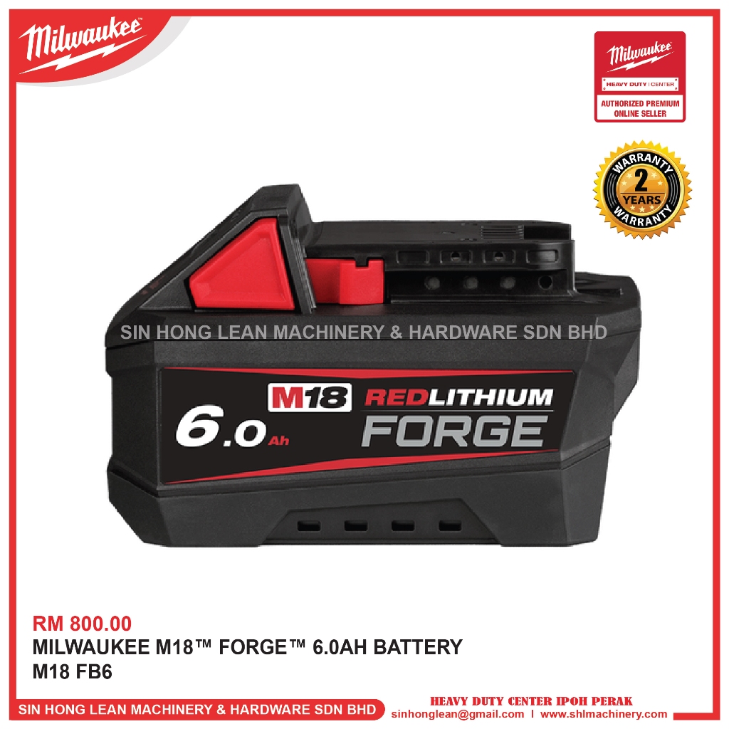 MILWAUKEE M18 FB6 FORGE 6.0AH BATTERY | Shopee Malaysia