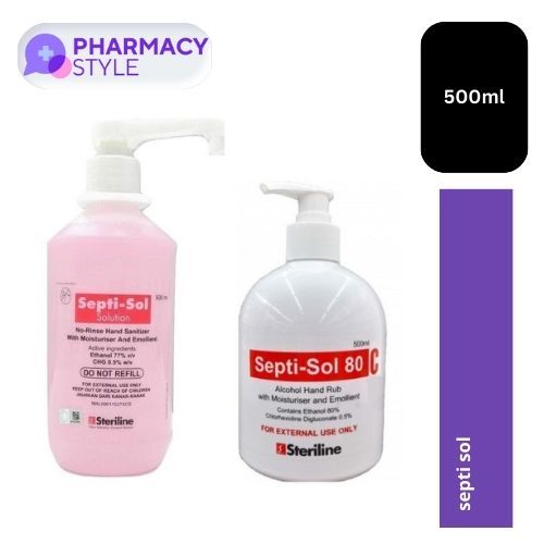 Clearance wth free gitf Septi-Sol 80 C/Solution 500ML (HOSPITAL GRADE ...