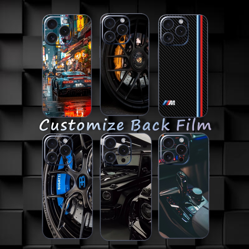 [ CAR 2 ] DIY Customized Print Mobile Phone Back Screen Protector Film ...