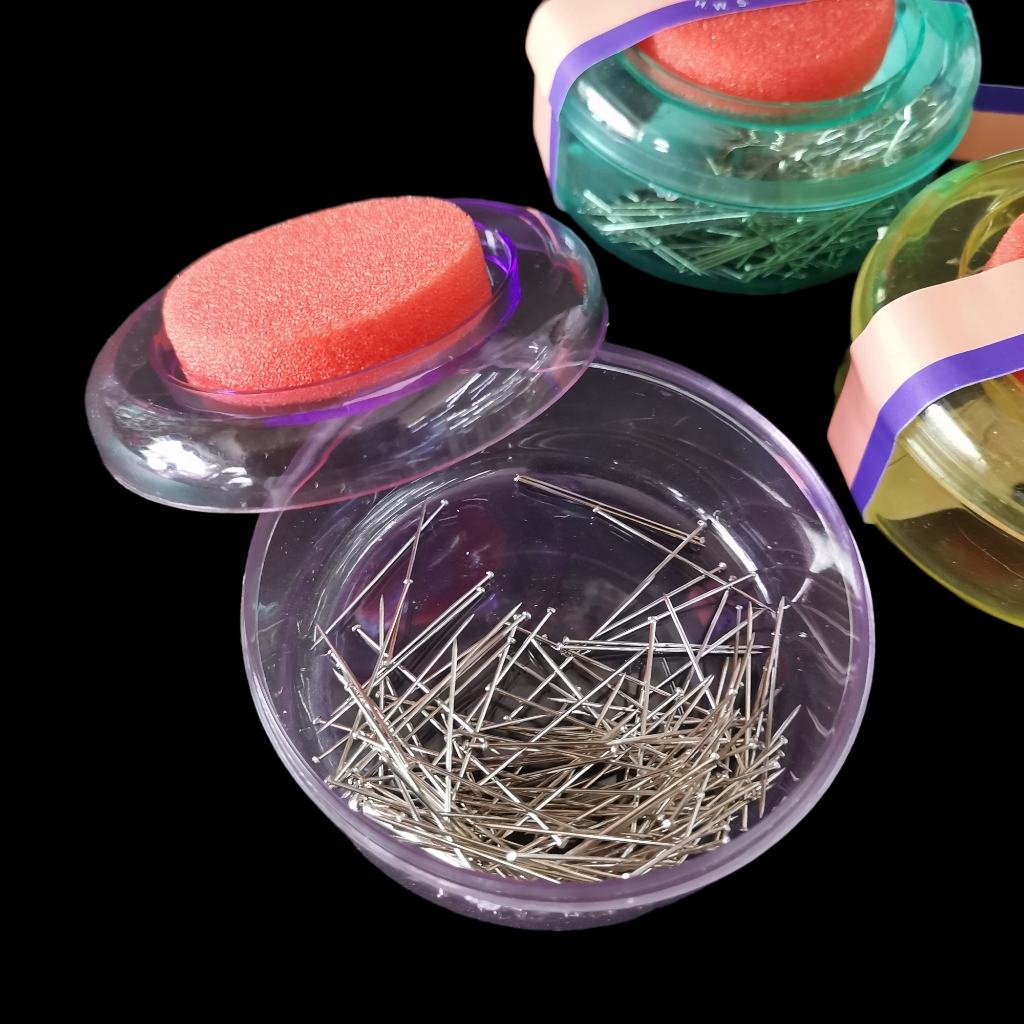 Jarum Peniti Steel Pin Cushion Pack Tukang Jahit Sponge Needles Pin ...