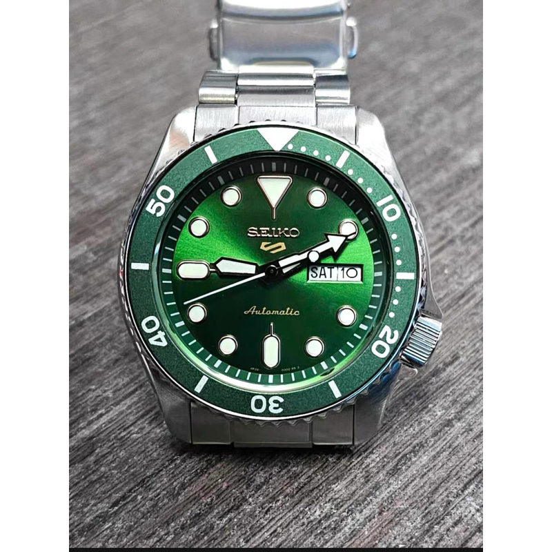 【Green Seiko 5】 Seiko Mod Jam Tangan Mekanikal Automatik ｜Seiko Mod ...