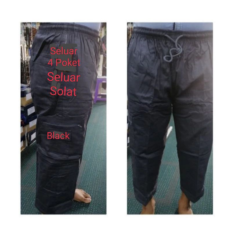 Seluar Solat 4 Poket / Seluar Jubah/ Seluar Kurta/ Seluar Larkin ...