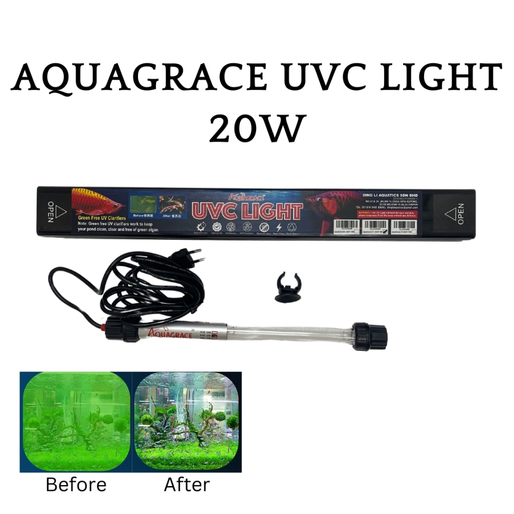 AQUAGRACE UVC Light 20w - Water Proof, High Quality UVC Light (Special ...
