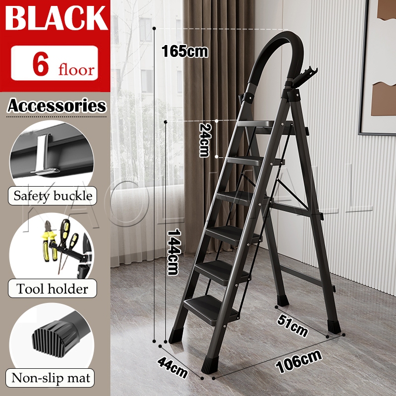 Tangga Lipat Heavy Duty Ladder Foldable 6 7 8 Step Ladder 楼梯 折疊 Stair ...