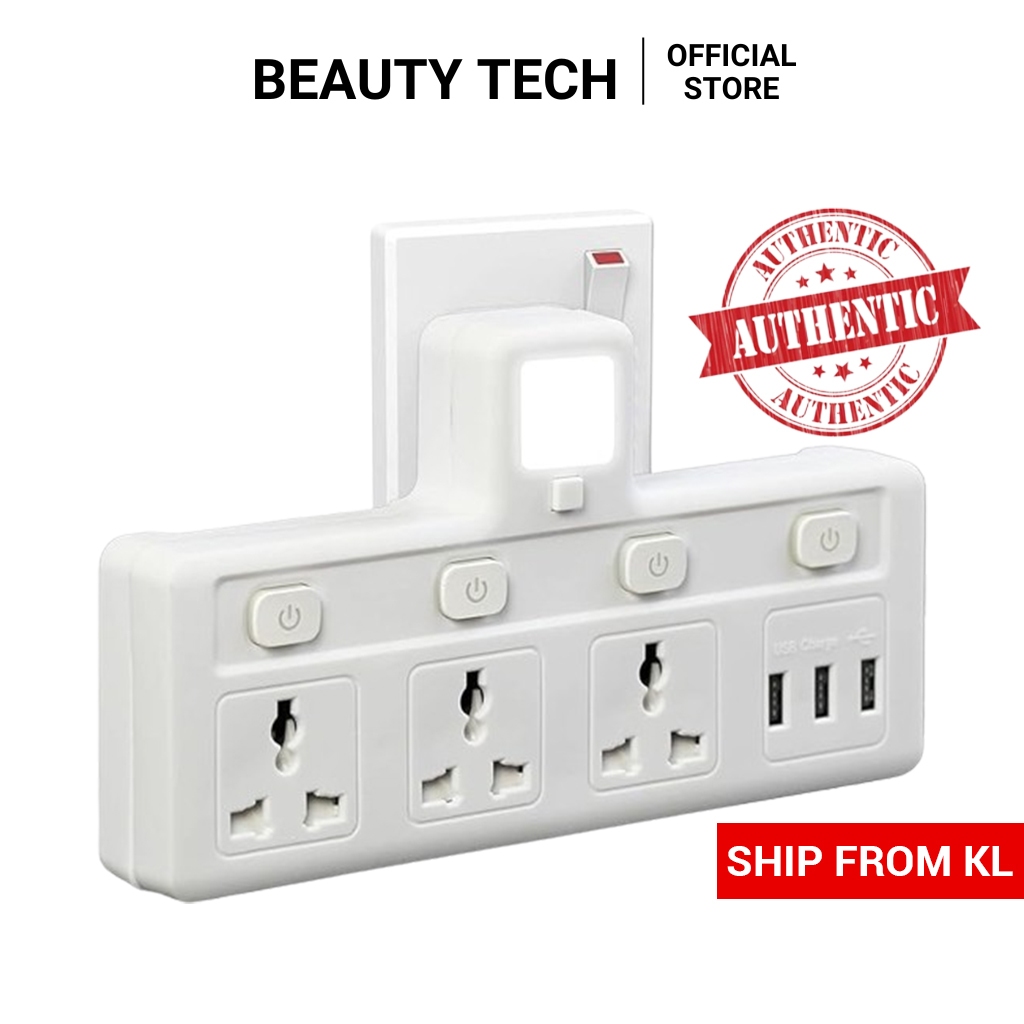 Adapter Socket with USB Universal Input | Shopee Malaysia