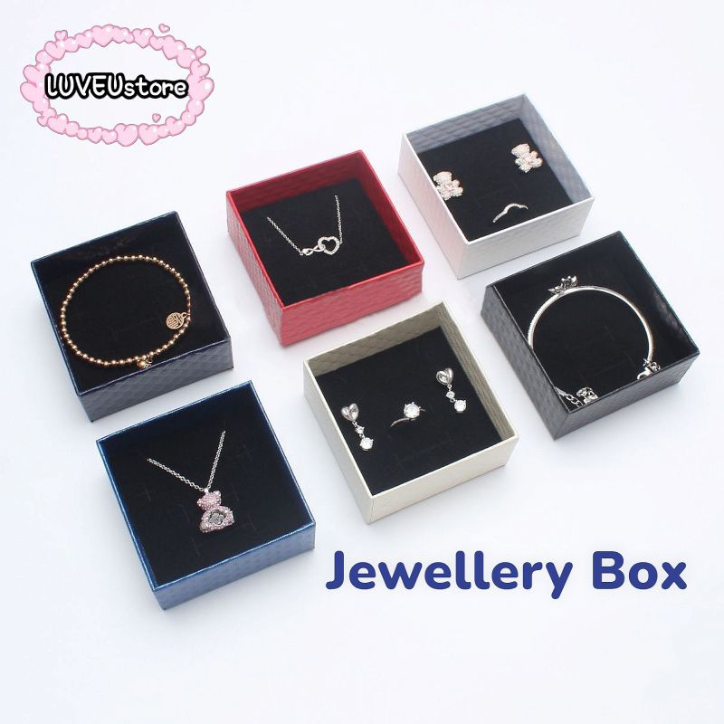 LUVEU 9 x 9 cm Diamond Jewellery Box Ring Box Jewellery Organizer Box ...
