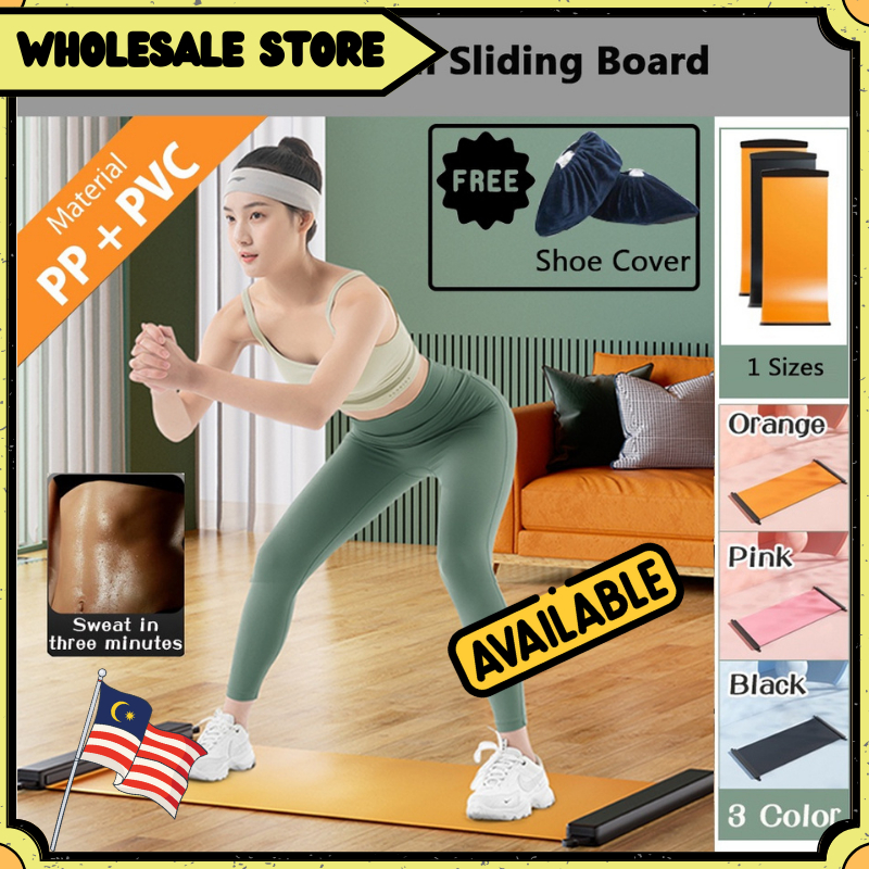 1.8M Fitness Board Yoga Mat Slidding Mat Non-Slip Skating Training Mat ...