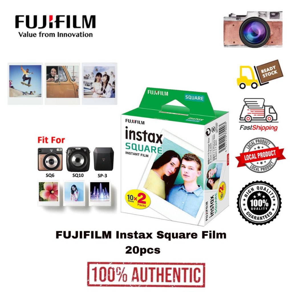 Fujifilm Instax Square Film Instant Camera For Instax Square SQ1 ...