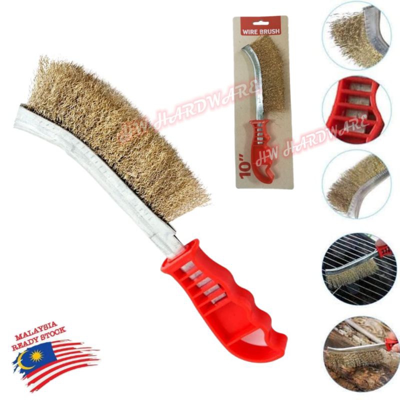 Heavy Duty Brass Metal Wire Brush With ABS Handle / Berus Tembaga ...
