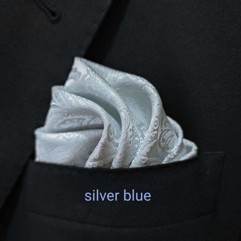 B 2025 PREMIUM WHITE & BLACK Men's Suit Coat Pocket Square Handkerchief ...