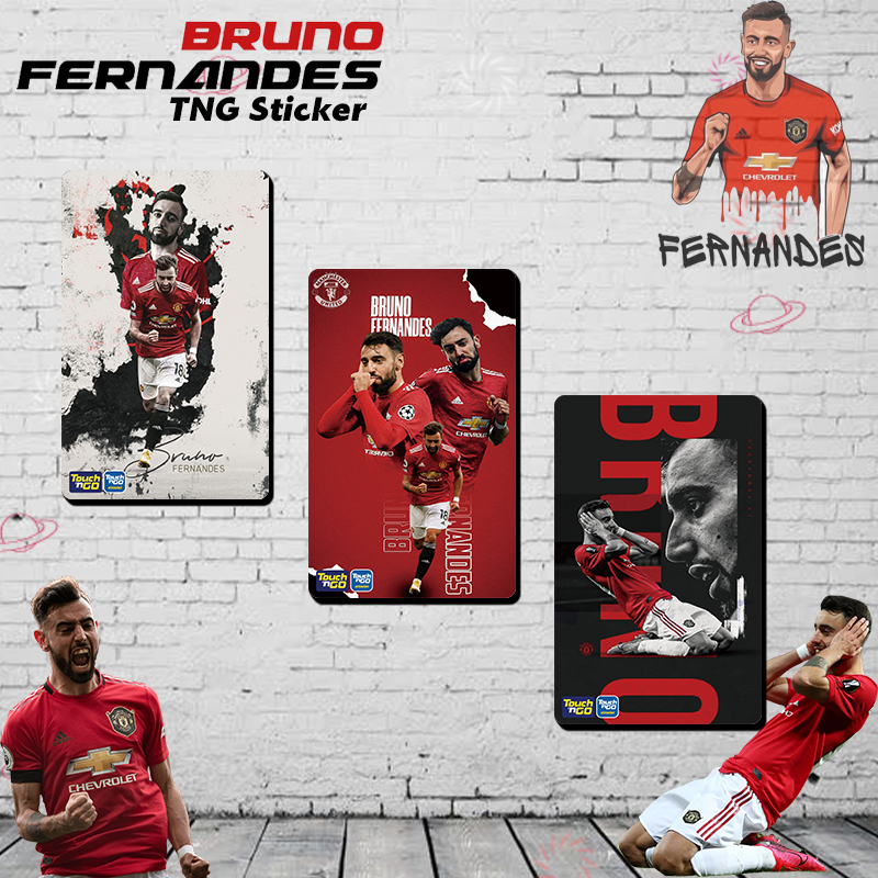 Bruno Fernandes TNG Sticker - Tng Touch N Go/Bank Card Sticker Cover ...