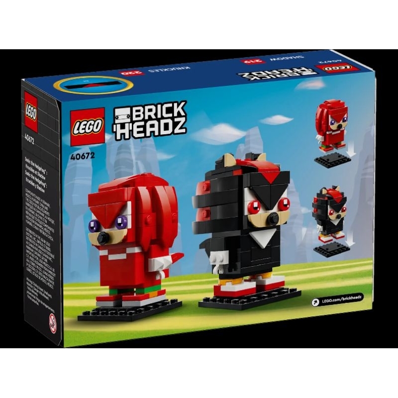 LEGO BRICKHEADZ SONIC THE HEDGEHOG 40672 SHADOW & KNUCKLES | Shopee ...