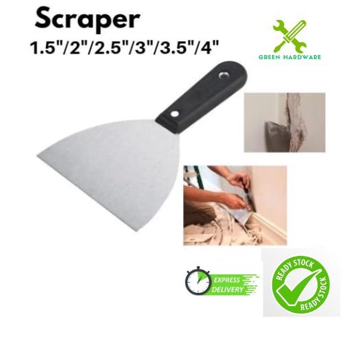 Stainless Steel PVC Handle Scraper /Putty Knife/Scraper Burger Flipper ...