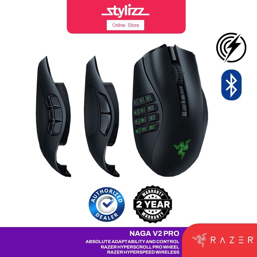 RAZER NAGA PRO / V2 PRO WIRELESS GAMING MOUSE - RAZER HYPERSPEED ...