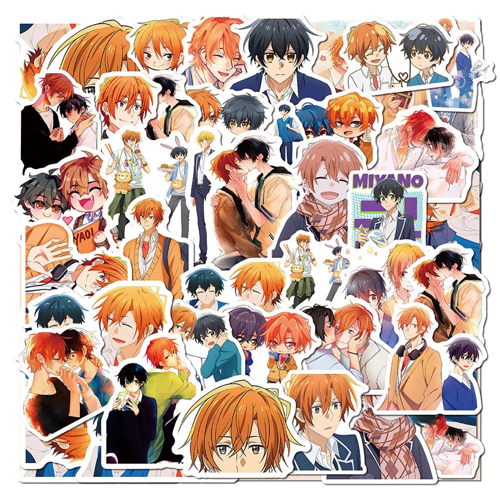 60pcs SASAKI and MIYANO Japanese anime Vinyl Decal graffiti STICKERS ...