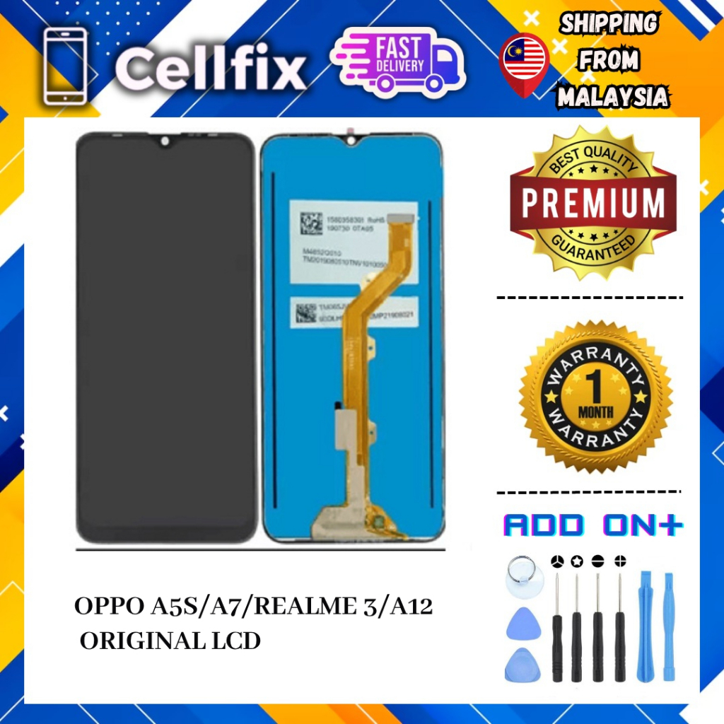 OPPO A5S/A7/REALME 3/A12 ORIGINAL CPH1909 CPH1920 CPH1912 COMPATIBLE ...