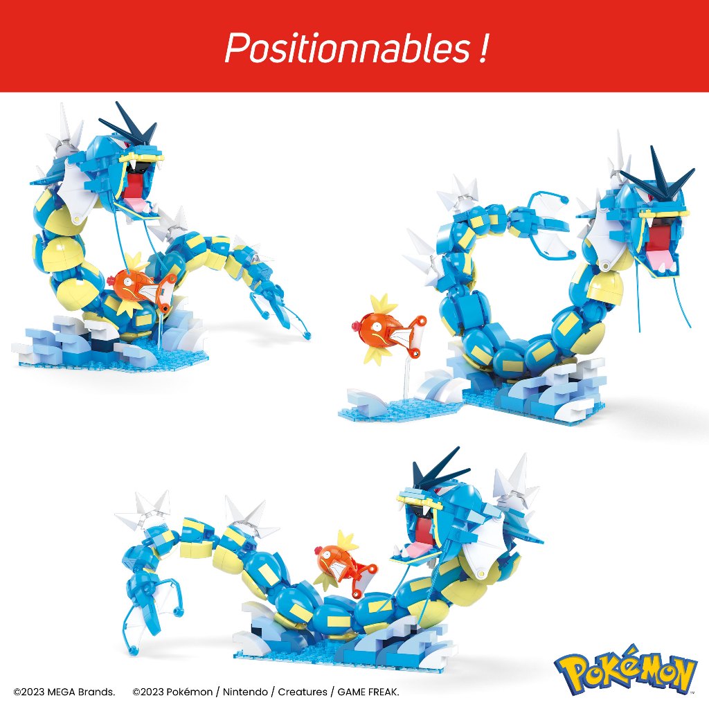 MEGA Pokémon Magikarp Building Toy Kit With 2 Action Figures (411 ...