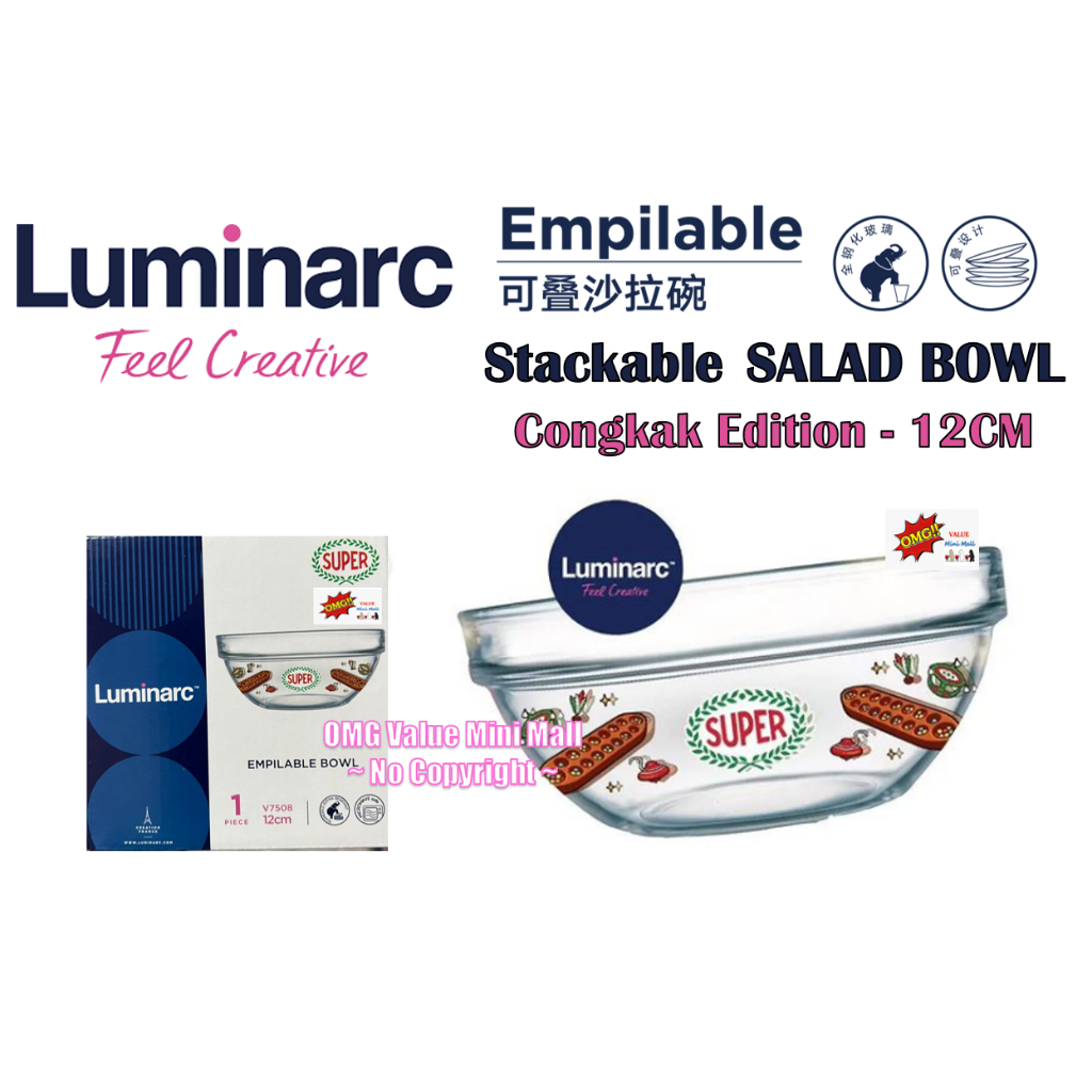 [Luminarc] Empilable Stackable Bowl - 12cm (1 Pc) Malaysia Congkak ...